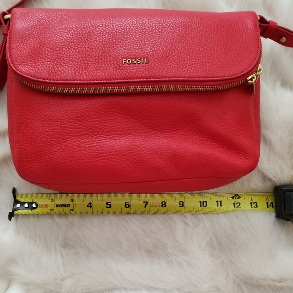 Fossil | Bags | Fossil Preston Crossbody Red Bag | Poshmark